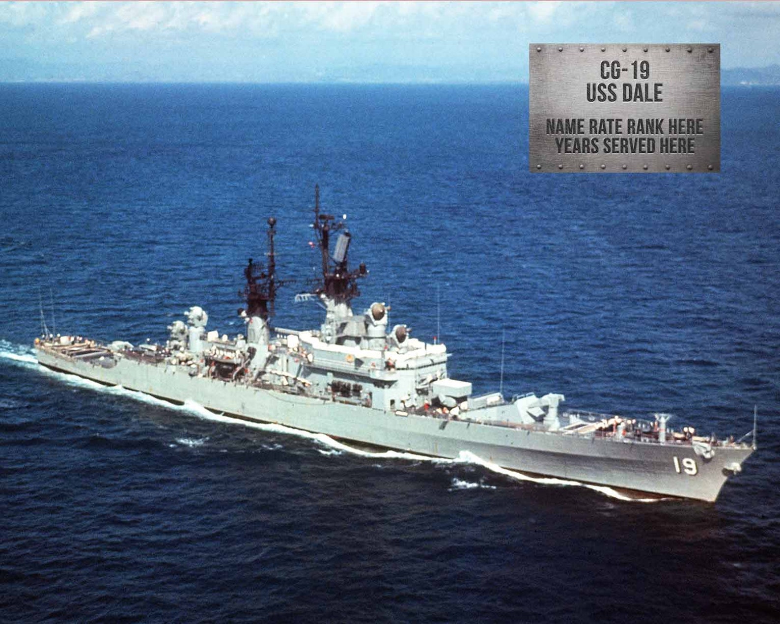 Personalized Metal CG 19 USS Dale Photo Wall Print - Etsy