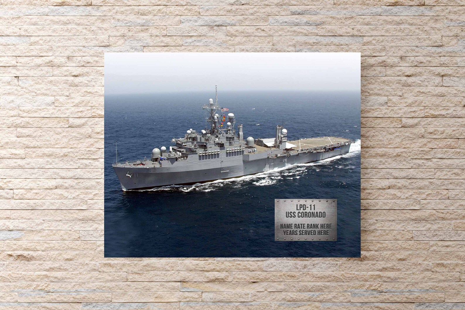 Personalized Metal LPD 11 USS Coronado Photo Wall Print - Etsy