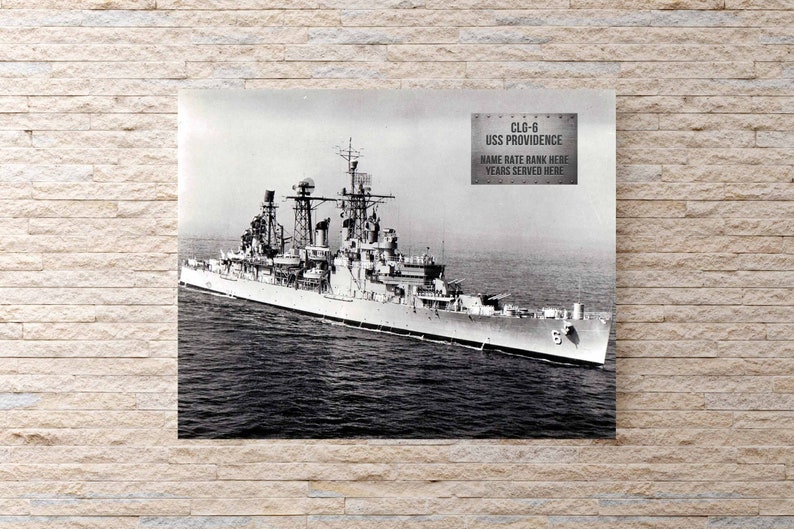 Personalized Metal CLG 6 USS Providence Photo Wall Print - Etsy