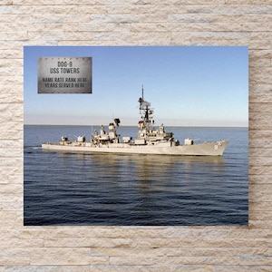 Personalized Metal DDG 9 USS Towers Photo Wall Print - Etsy