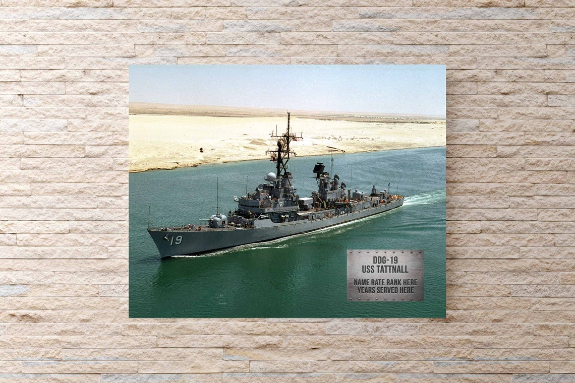 Personalized Metal DDG 19 USS Tattnall Photo Wall Print - Etsy