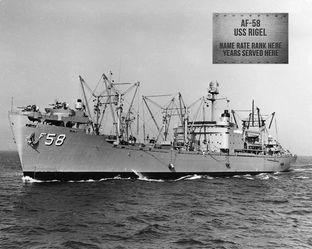 Personalized Metal AF 58 USS Rigel Photo Wall Print - Etsy