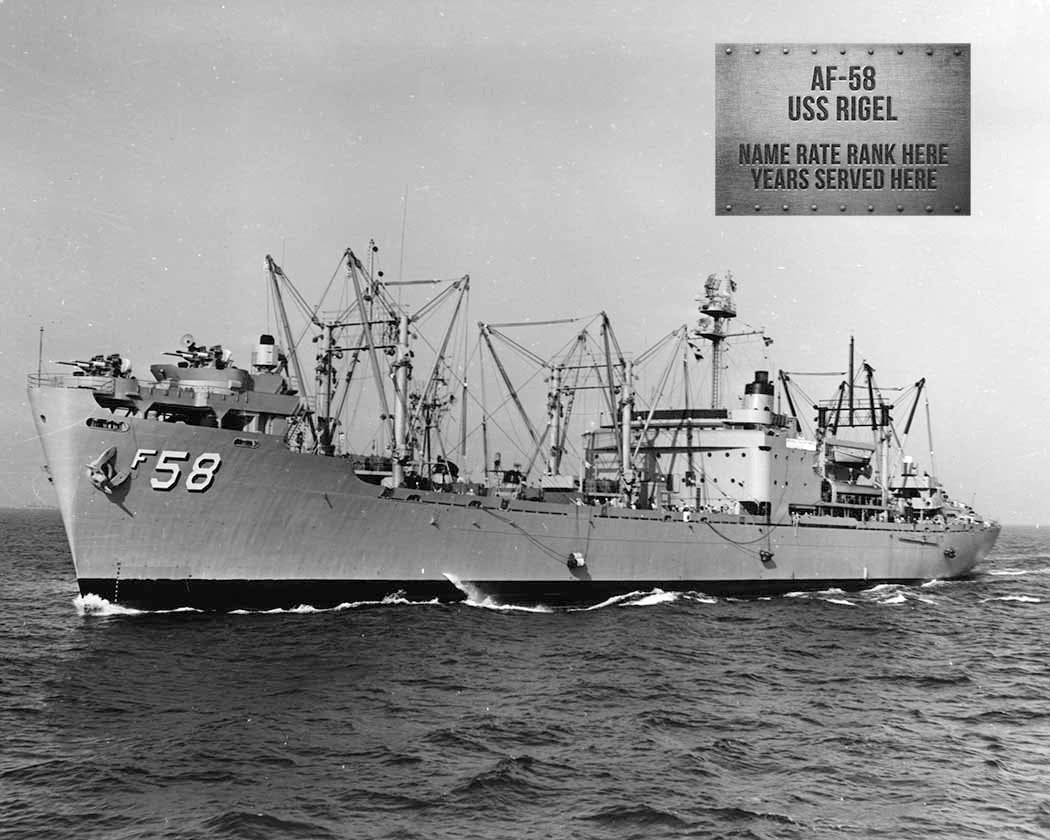 Personalized Metal AF 58 USS Rigel Photo Wall Print - Etsy