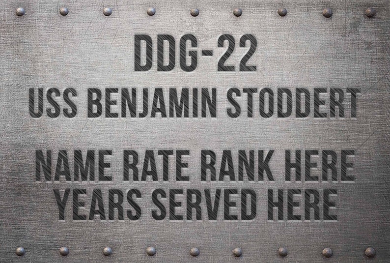 Personalized 8 X 10 DDG 22 USS Benjamin Stoddert Photo Print - Etsy