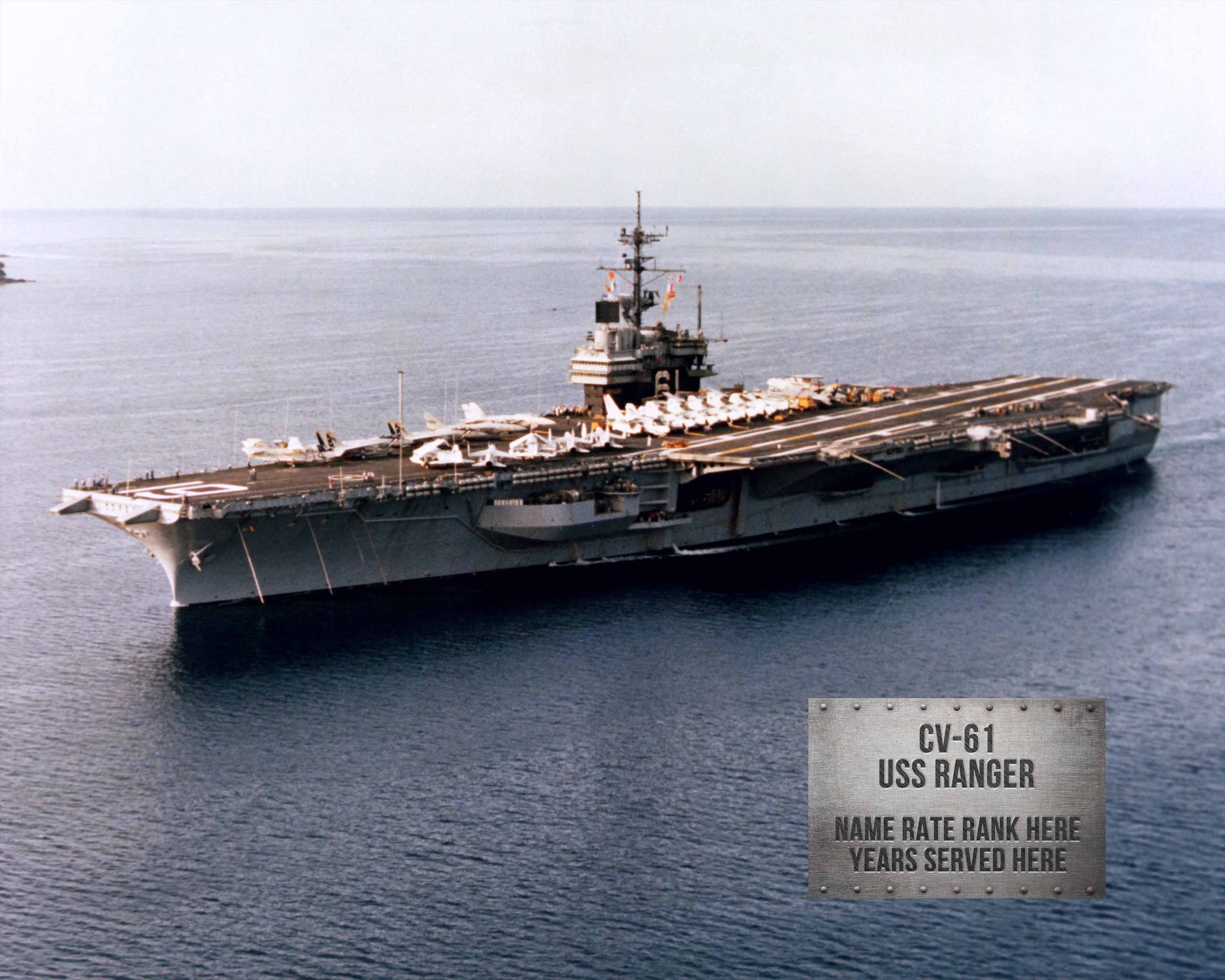 Personalized 8 X 10 CV 61 USS Ranger Photo Print - Etsy