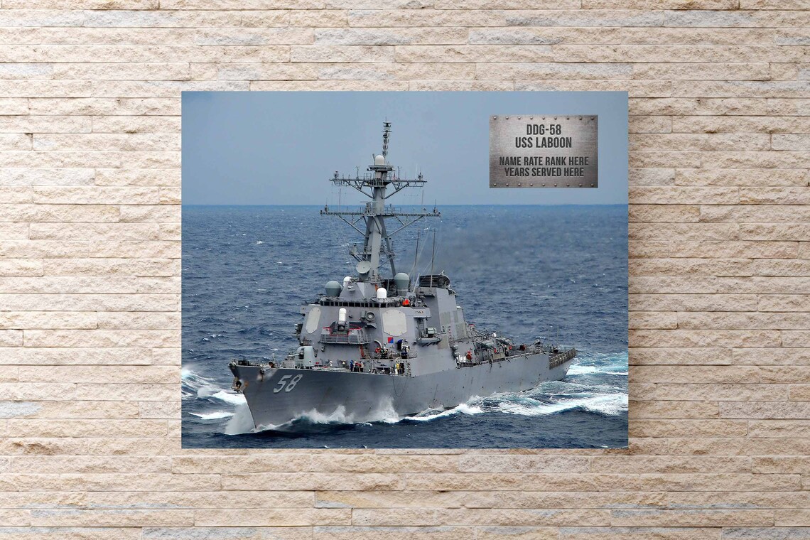 Personalized Metal DDG 58 USS Laboon Photo Wall Print - Etsy