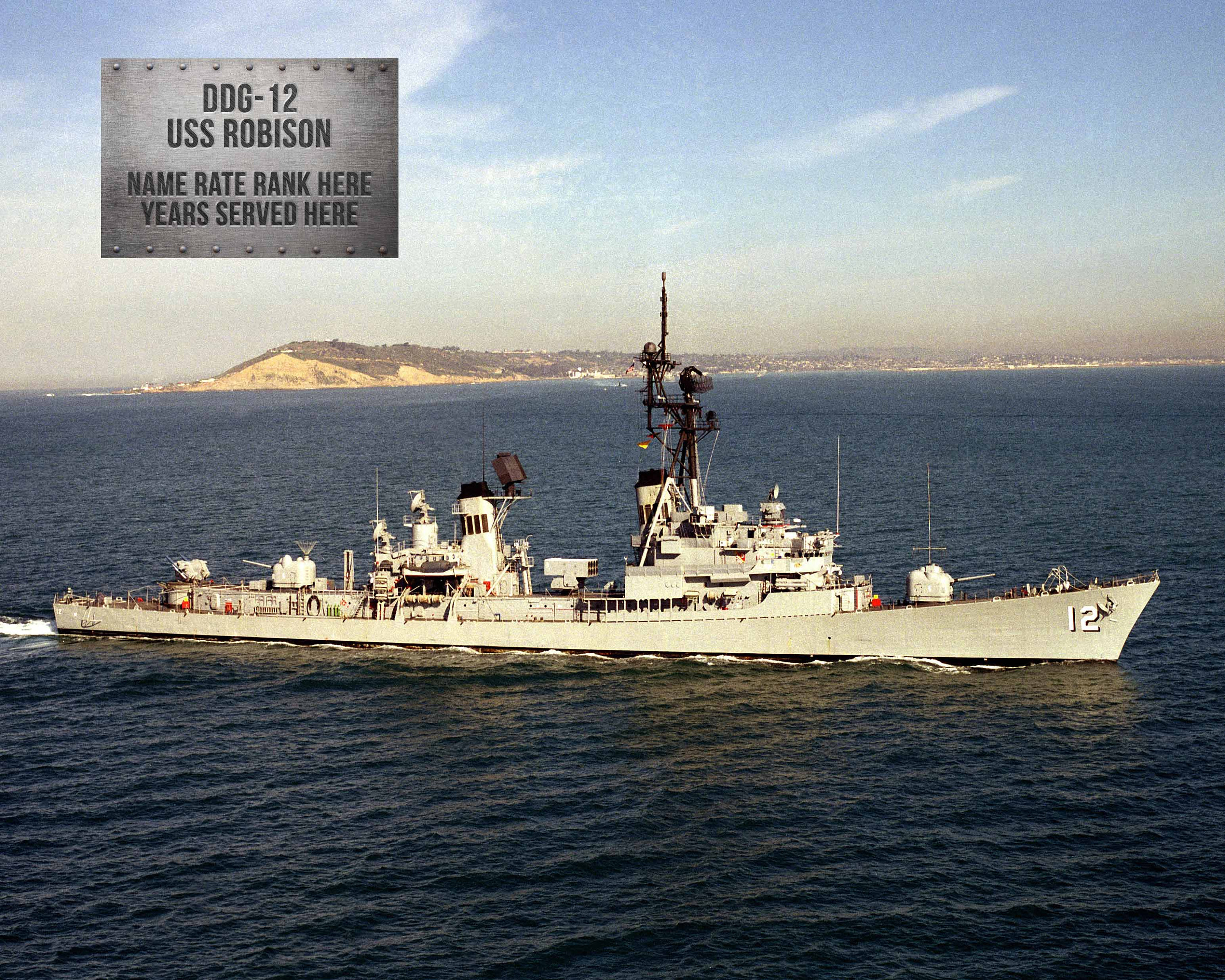 Personalized Metal DDG 12 USS Robison Photo Wall Print - Etsy