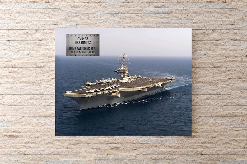 Personalized Metal CVN 68 USS Nimitz Photo Wall Print - Etsy