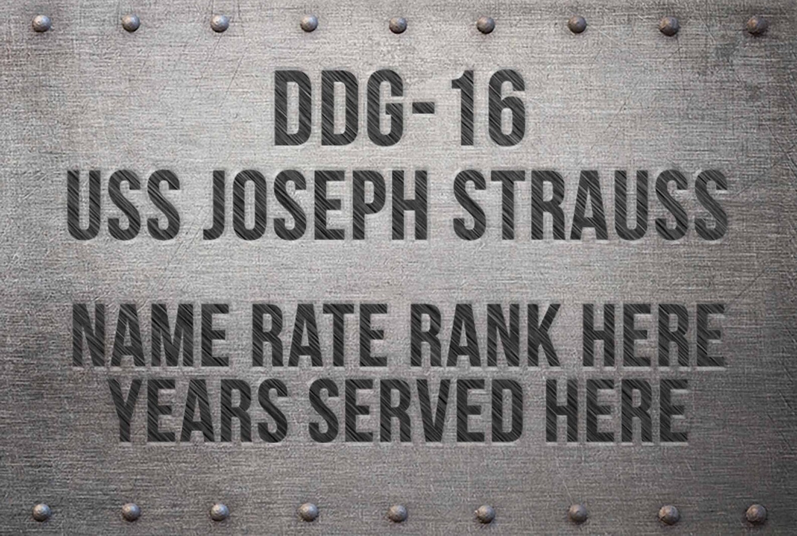 Personalized Metal DDG 16 USS Joseph Strauss Photo Wall Print - Etsy