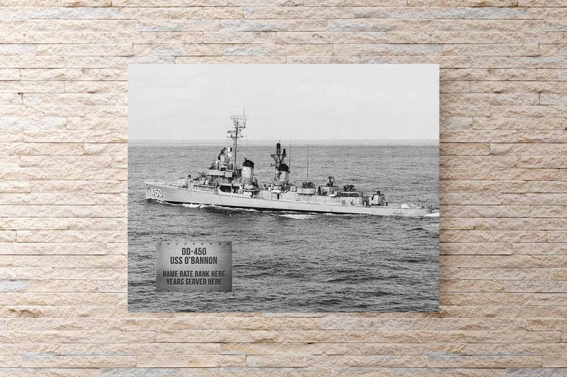 Personalized Metal DD 450 USS O'bannon Photo Wall Print - Etsy