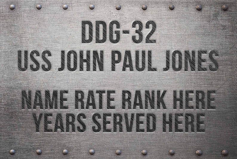 Personalized Metal DDG 32 USS John Paul Jones Photo Wall Print - Etsy