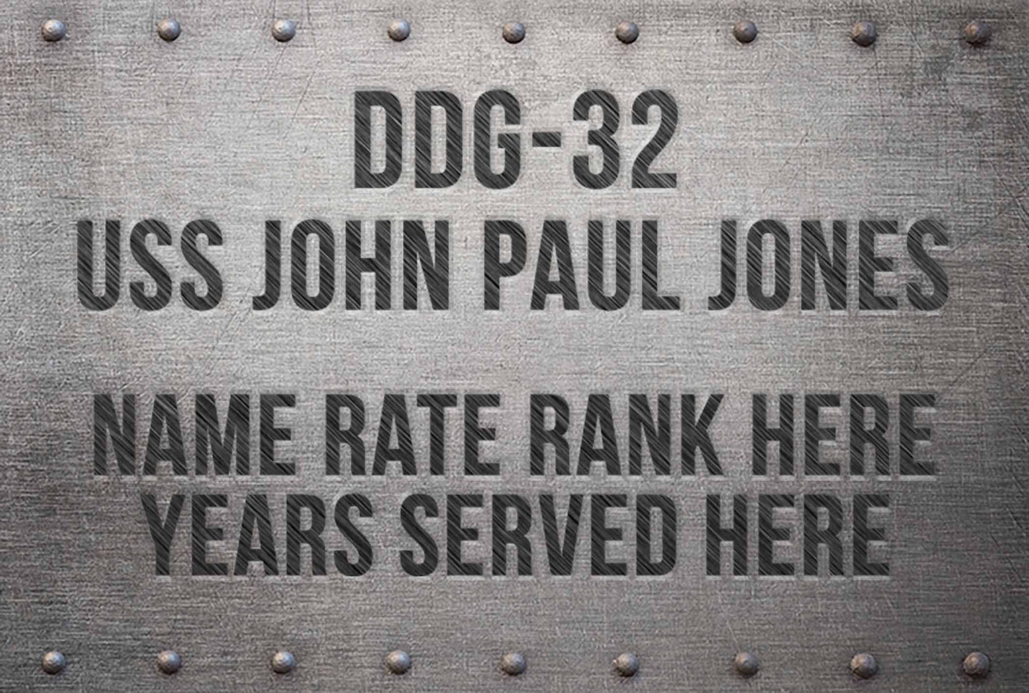 Personalized 8 X 10 DDG 32 USS John Paul Jones Photo Print - Etsy