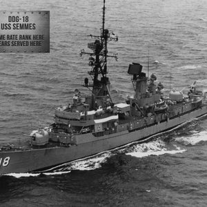 Personalized Metal DDG 18 USS Semmes Photo Wall Print - Etsy