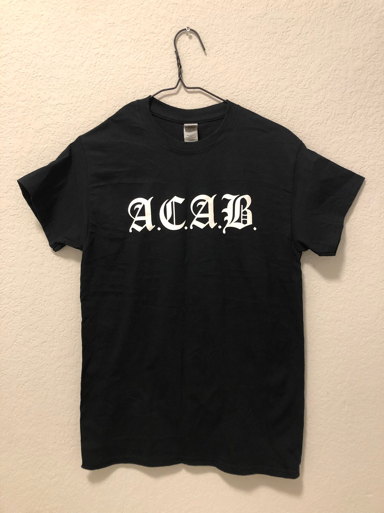 Black and White ACAB T-shirt - Etsy