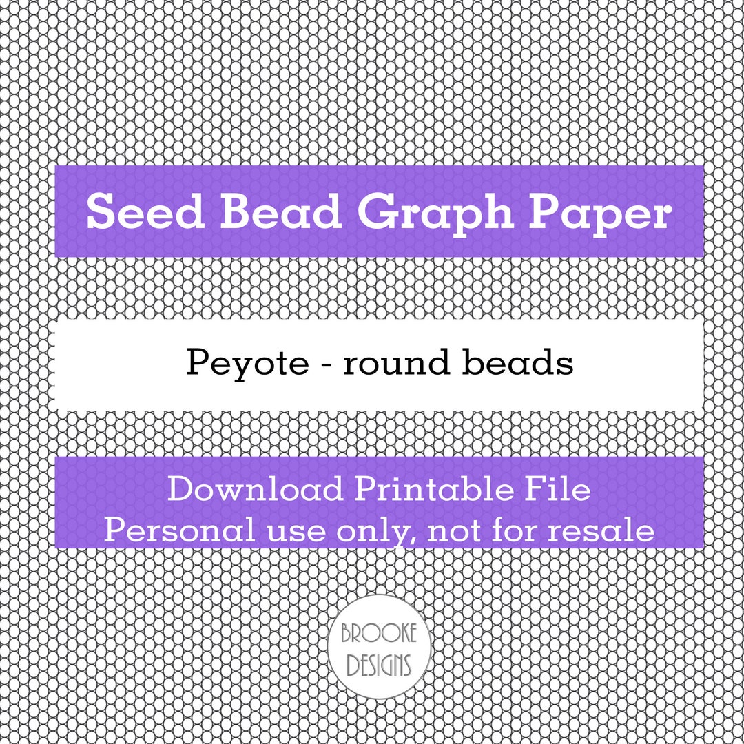 Peyote Seed Bead Graph Paper - Etsy