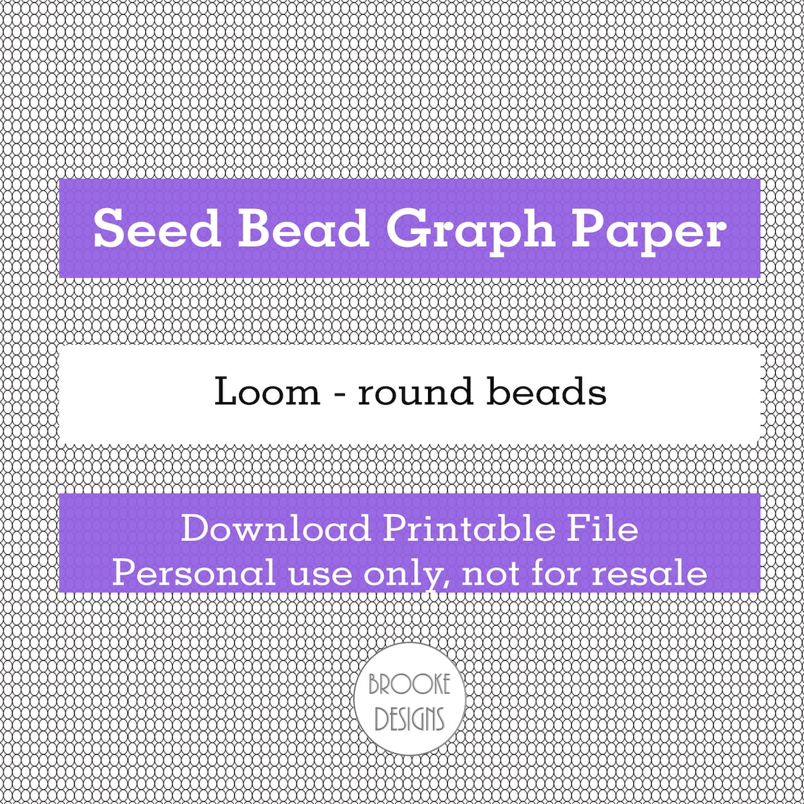 Loom Seed Bead Graph Paper - Etsy