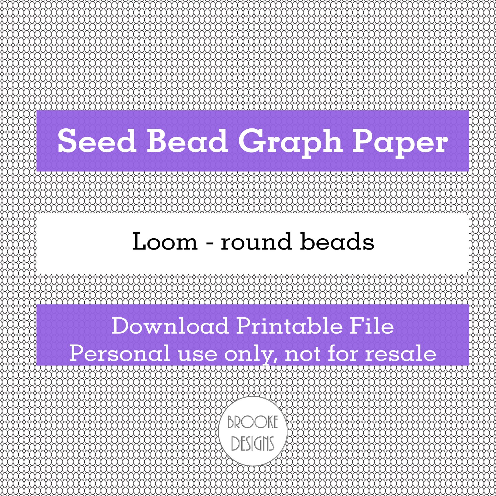 Loom Seed Bead Graph Paper - Etsy