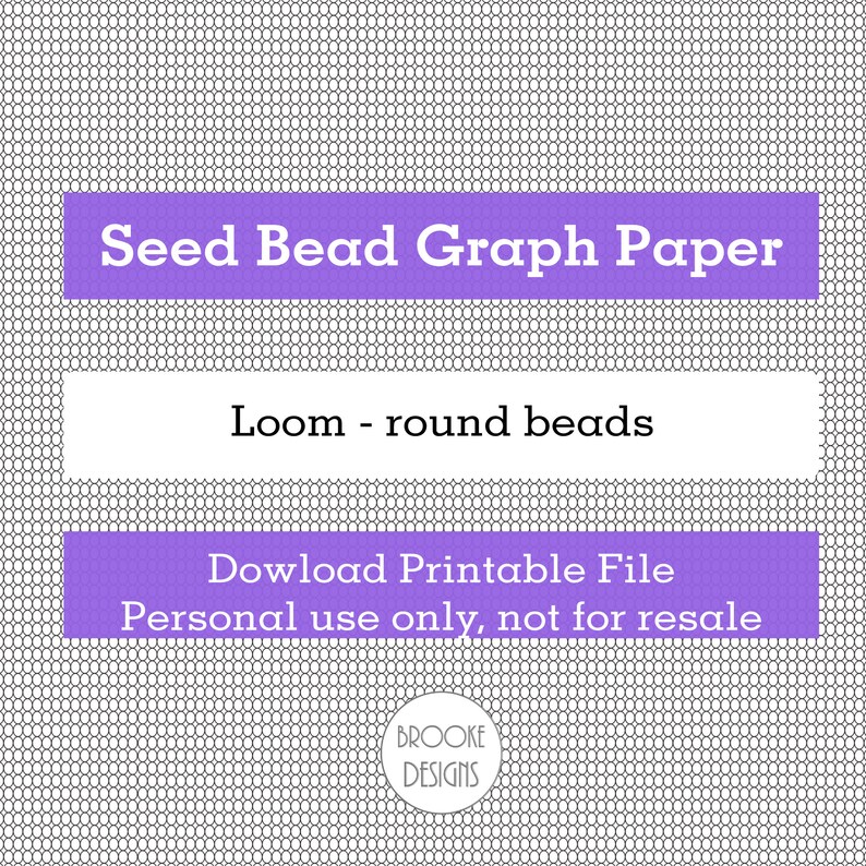 Loom Seed Bead Graph Paper - Etsy