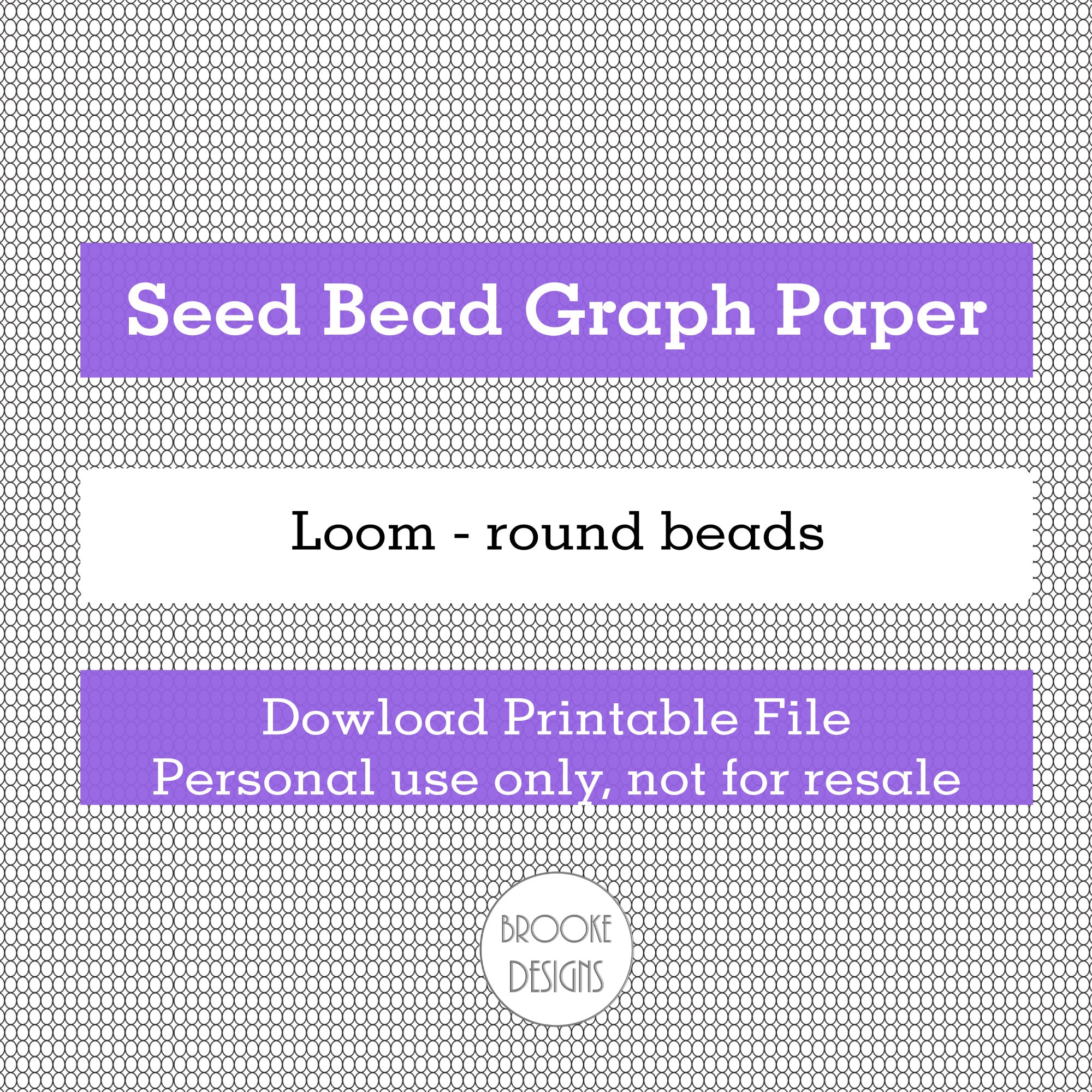 Loom Seed Bead Graph Paper - Etsy