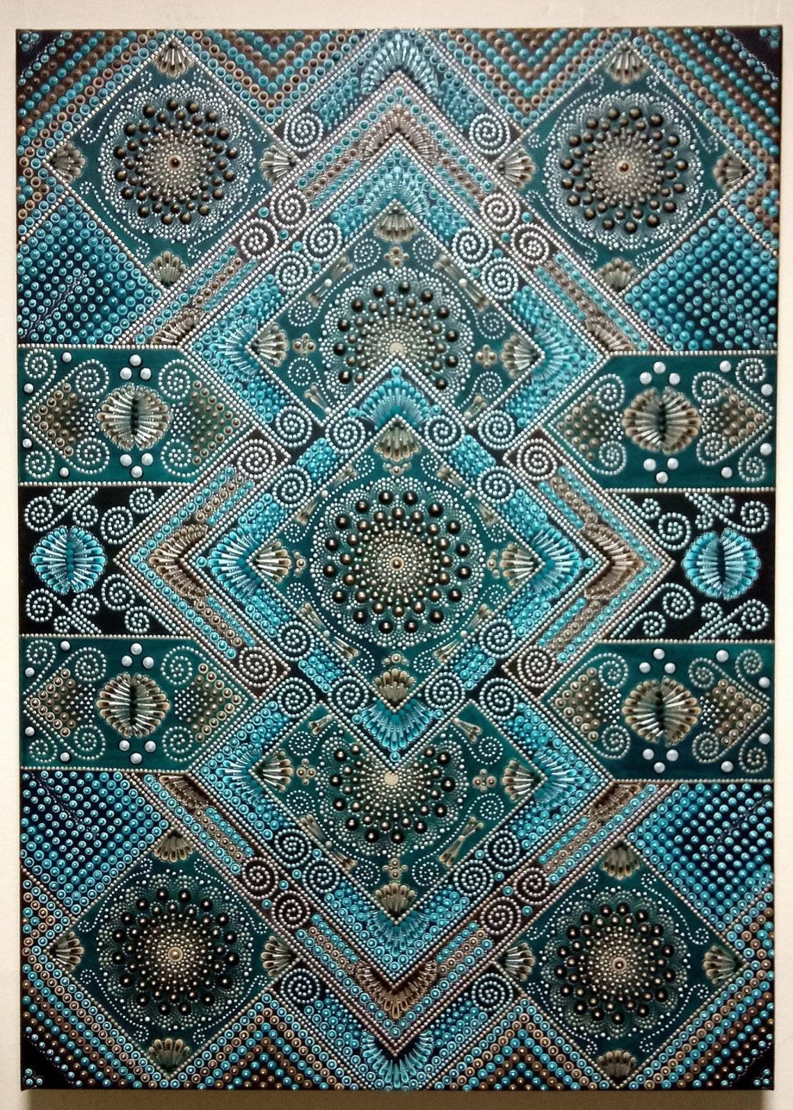 The Power, Mandala Artwork, Wall Art Decor, Mandala Dot Painting ...