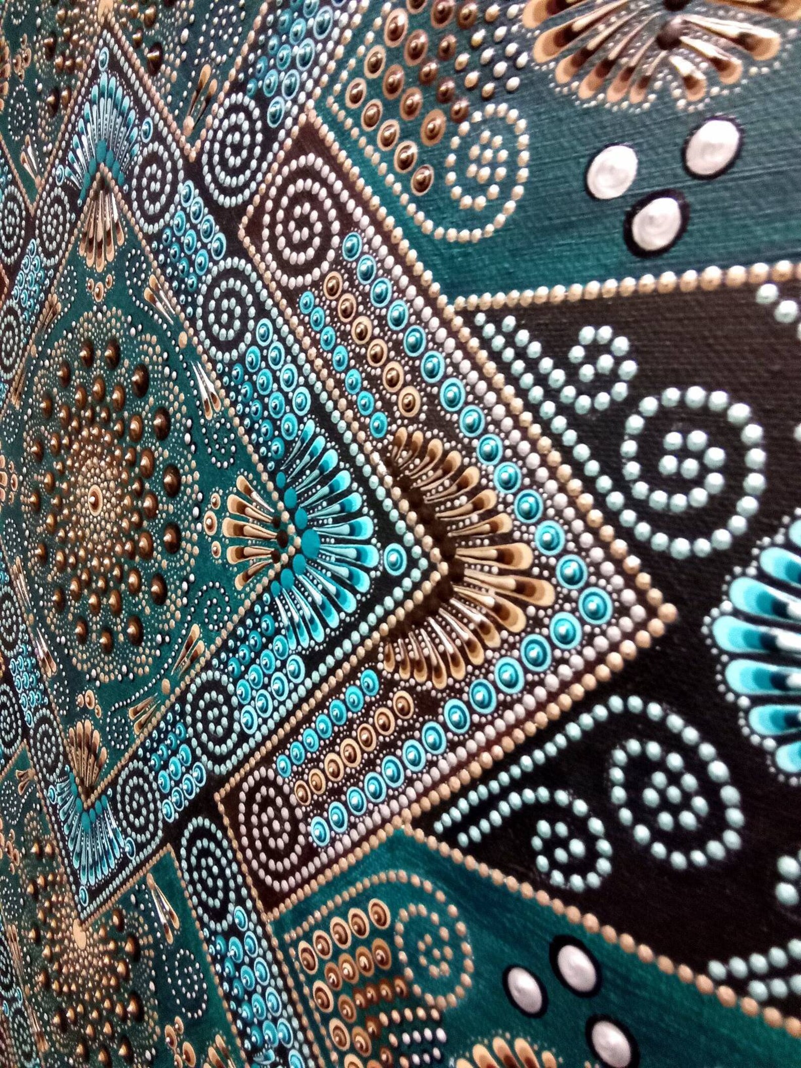 The Power, Mandala Artwork, Wall Art Decor, Mandala Dot Painting ...