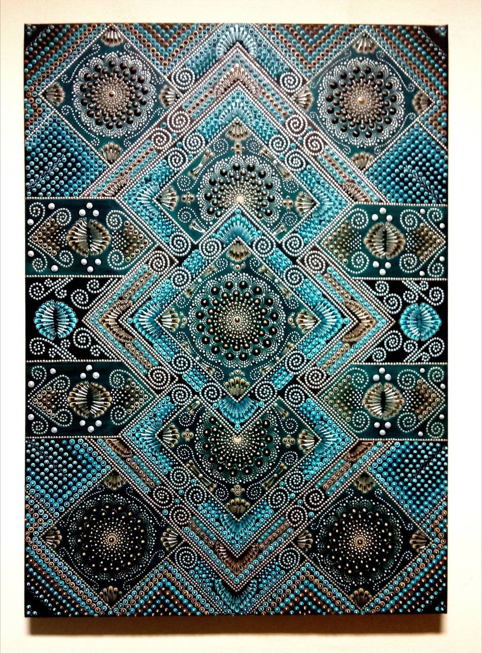 The Power, Mandala Artwork, Wall Art Decor, Mandala Dot Painting ...