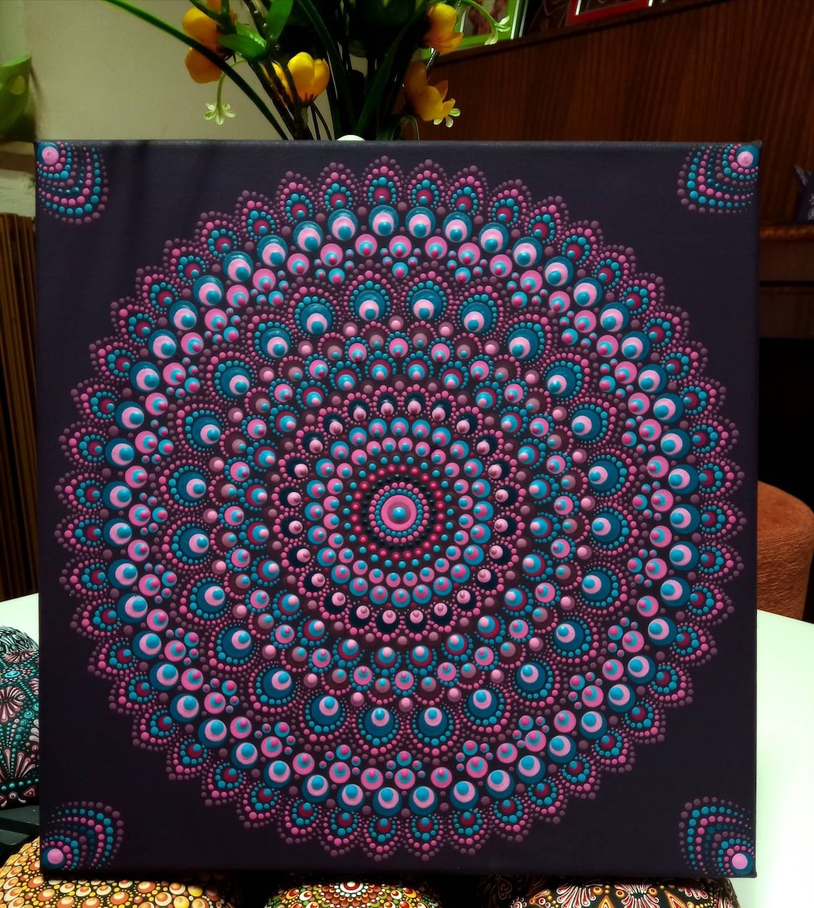 Velvet Imagination Mandala Wall Art Decor Office Wall Art - Etsy