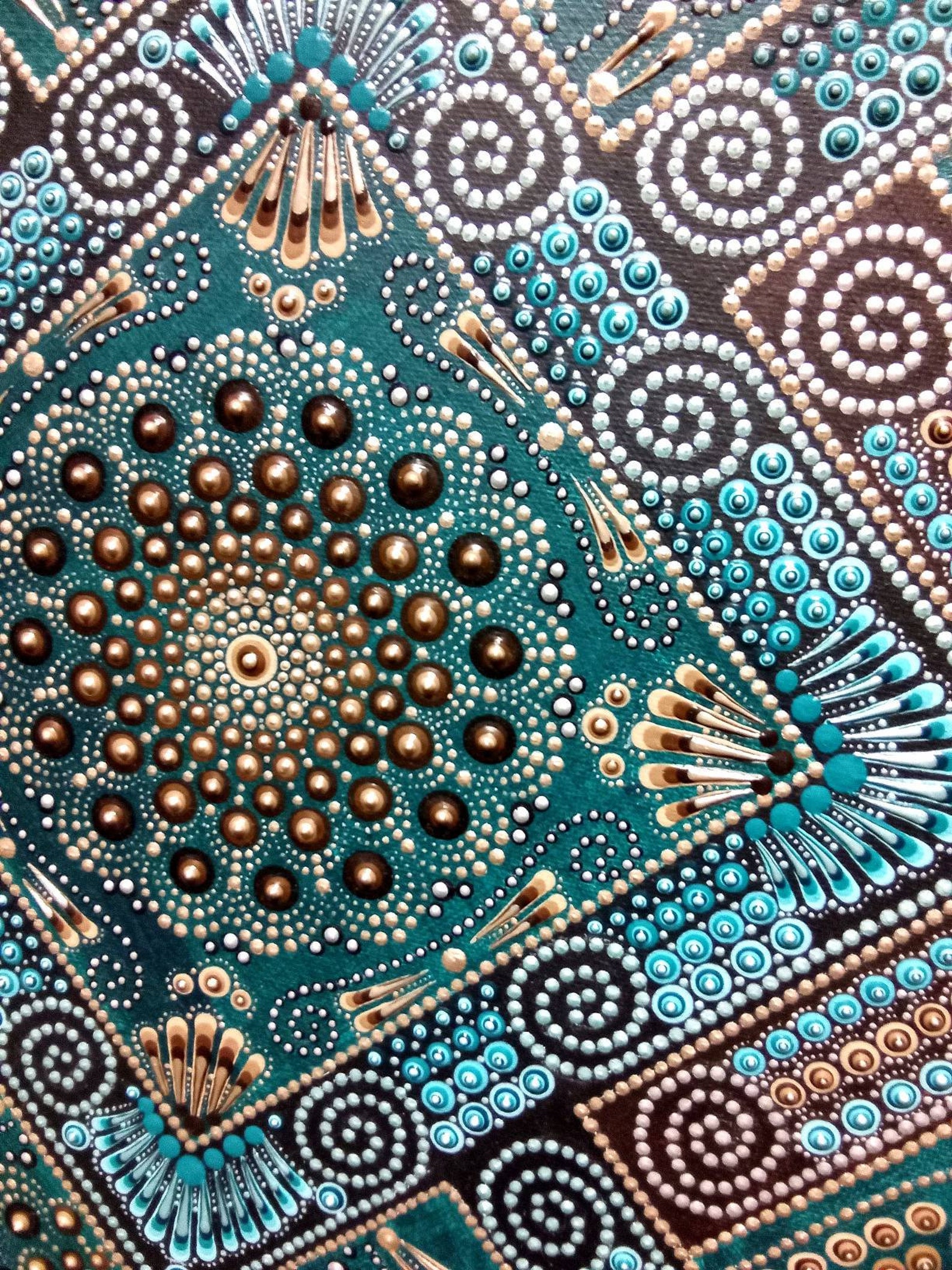 The Power, Mandala Artwork, Wall Art Decor, Mandala Dot Painting ...