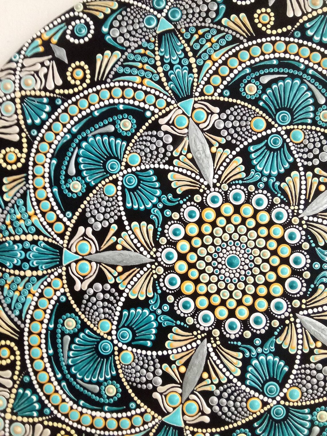 Mandala Wall Art Mandala Canvas Painting Dot Mandala Canvas | Etsy