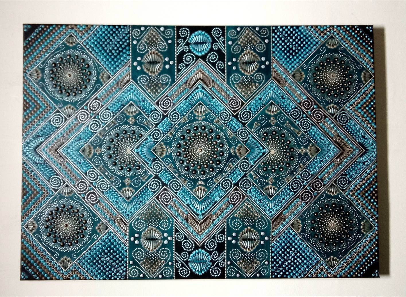 The Power, Mandala Artwork, Wall Art Decor, Mandala Dot Painting ...