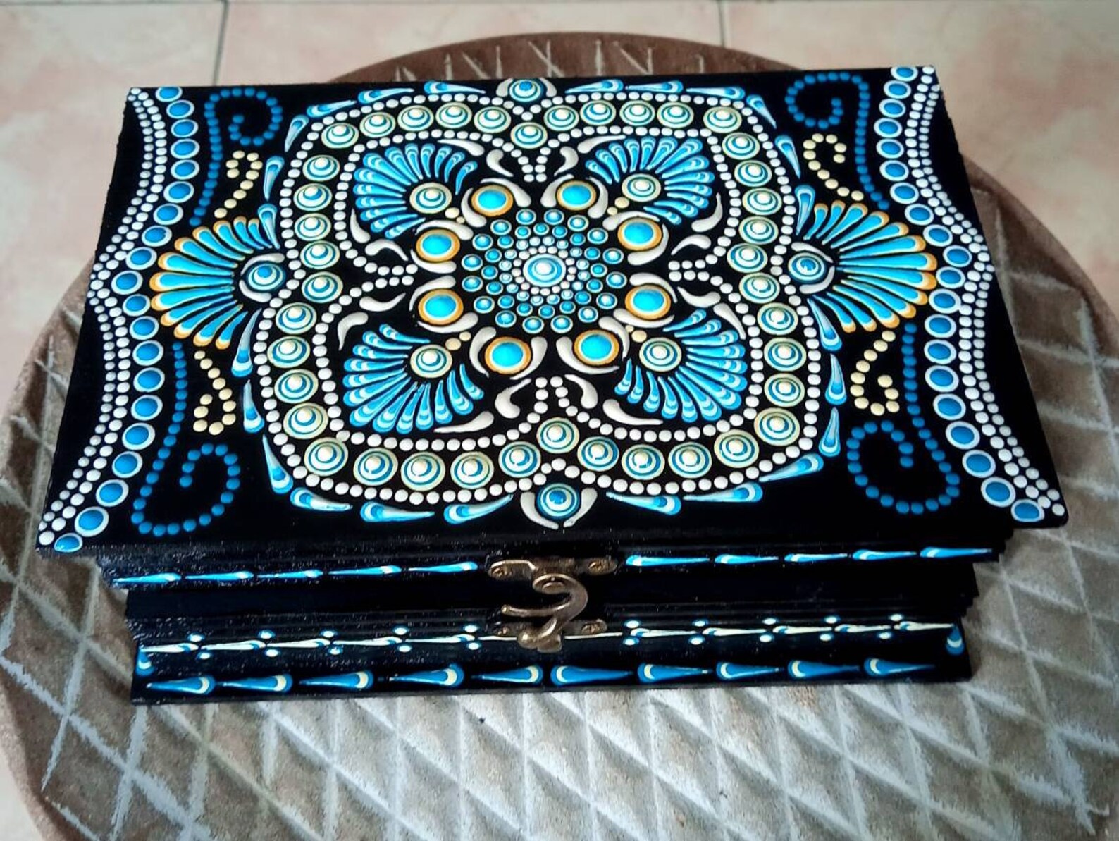 Mandala Jewelry Box Birthday Gift Box Anniversary Gift Box - Etsy