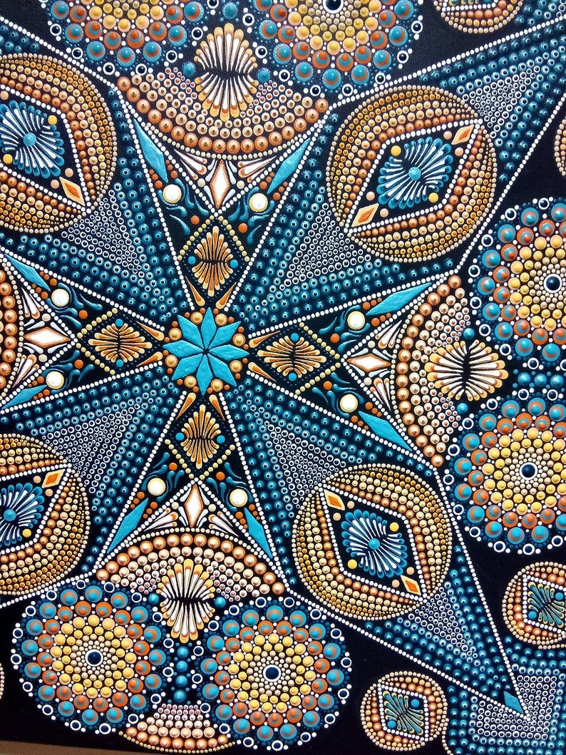 Rising Fenix Mandala Artwork Wall Art Decor Mandala Dot - Etsy