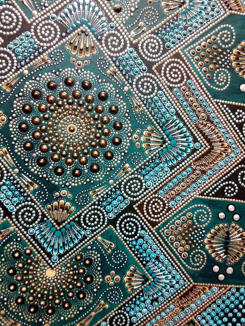 The Power, Mandala Artwork, Wall Art Decor, Mandala Dot Painting ...