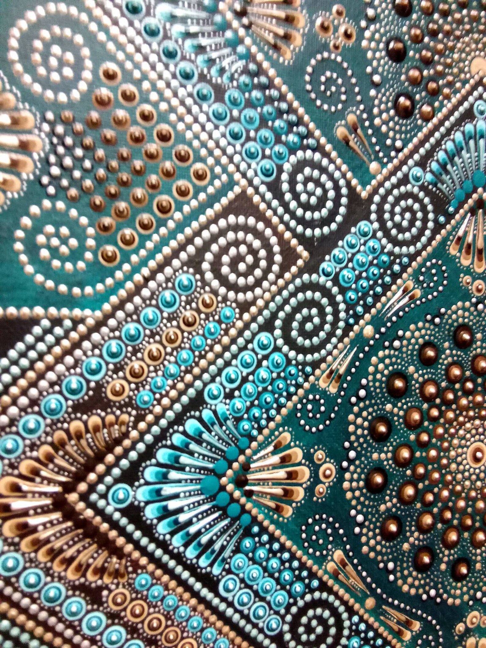 The Power, Mandala Artwork, Wall Art Decor, Mandala Dot Painting ...