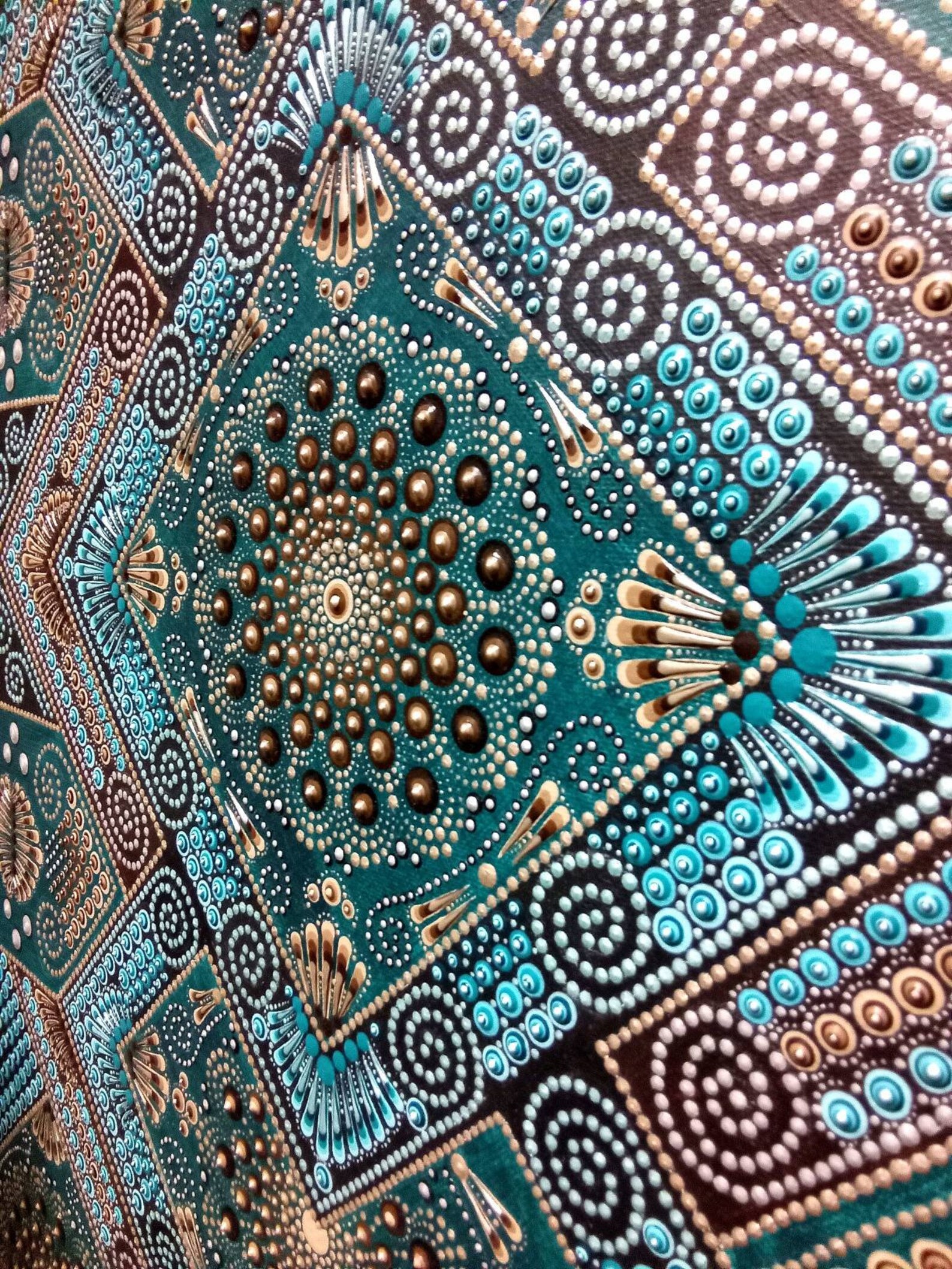 The Power, Mandala Artwork, Wall Art Decor, Mandala Dot Painting ...