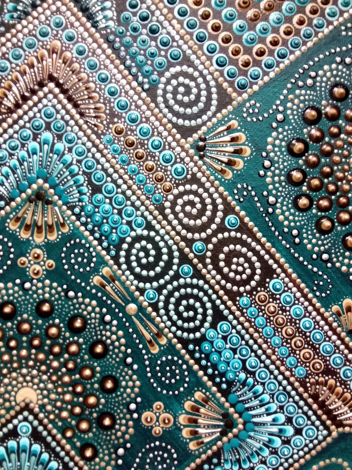 The Power, Mandala Artwork, Wall Art Decor, Mandala Dot Painting ...