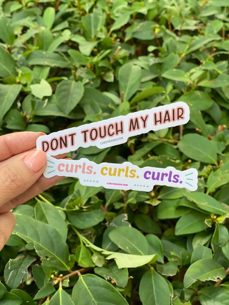 Curly Hair Sticker Pack Curly Girl Sticker Curly Heaven - Etsy