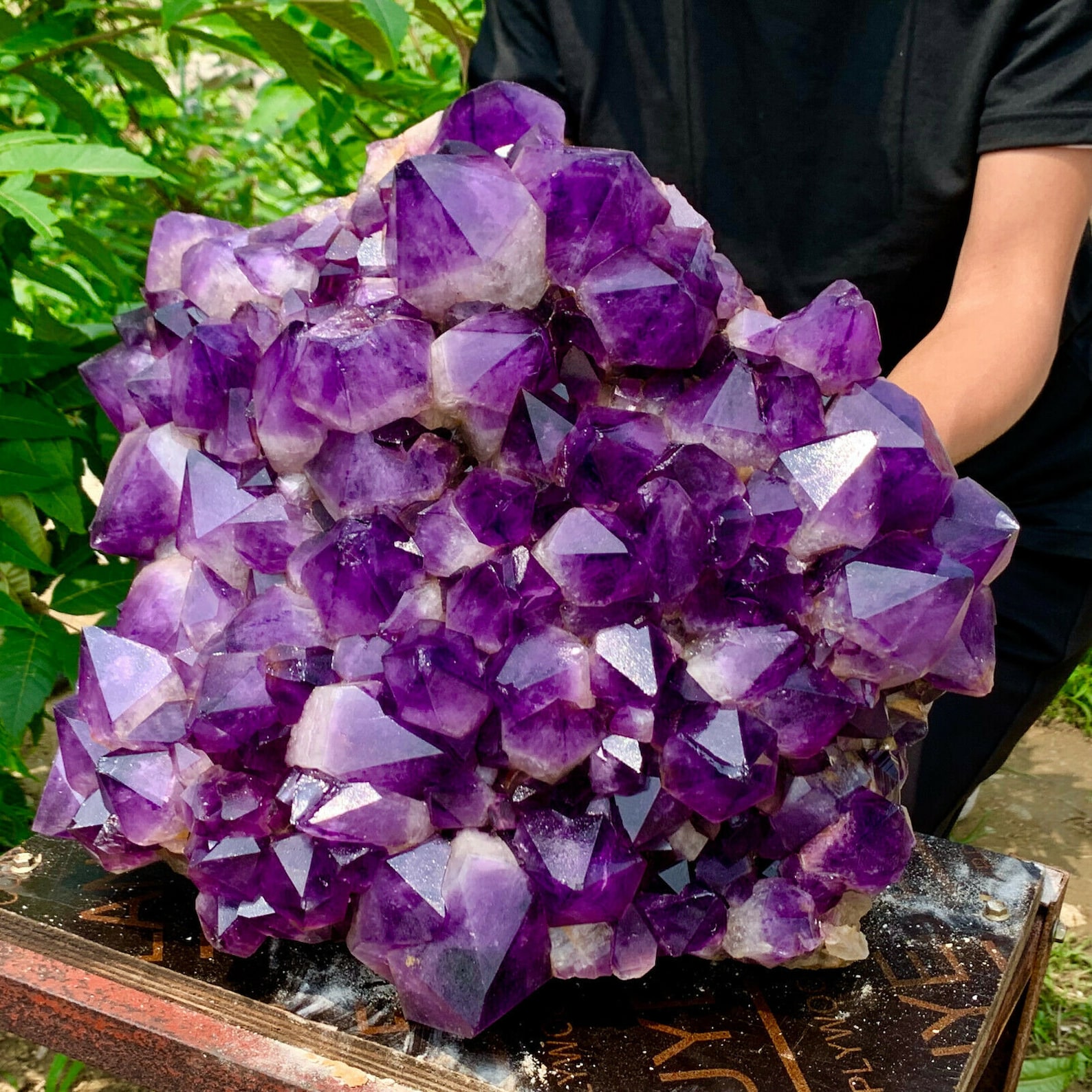 Huge Amethyst Cluster Natural Amethyst Geode Raw Gemstone | Etsy