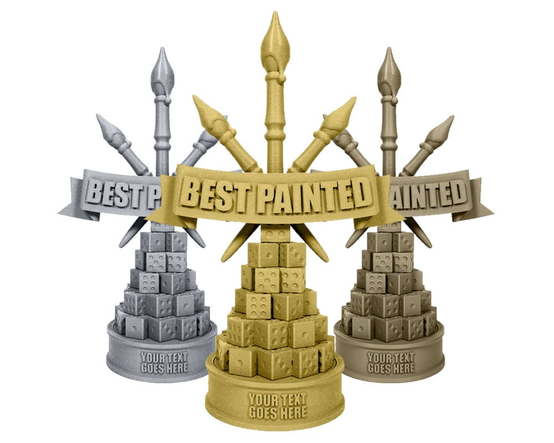 Best Painted Trophy | STL - Etsy