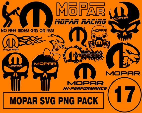 Designs Inspired By Dodge Mopar SVG PNG 17 Design Bundle Dodge | Etsy