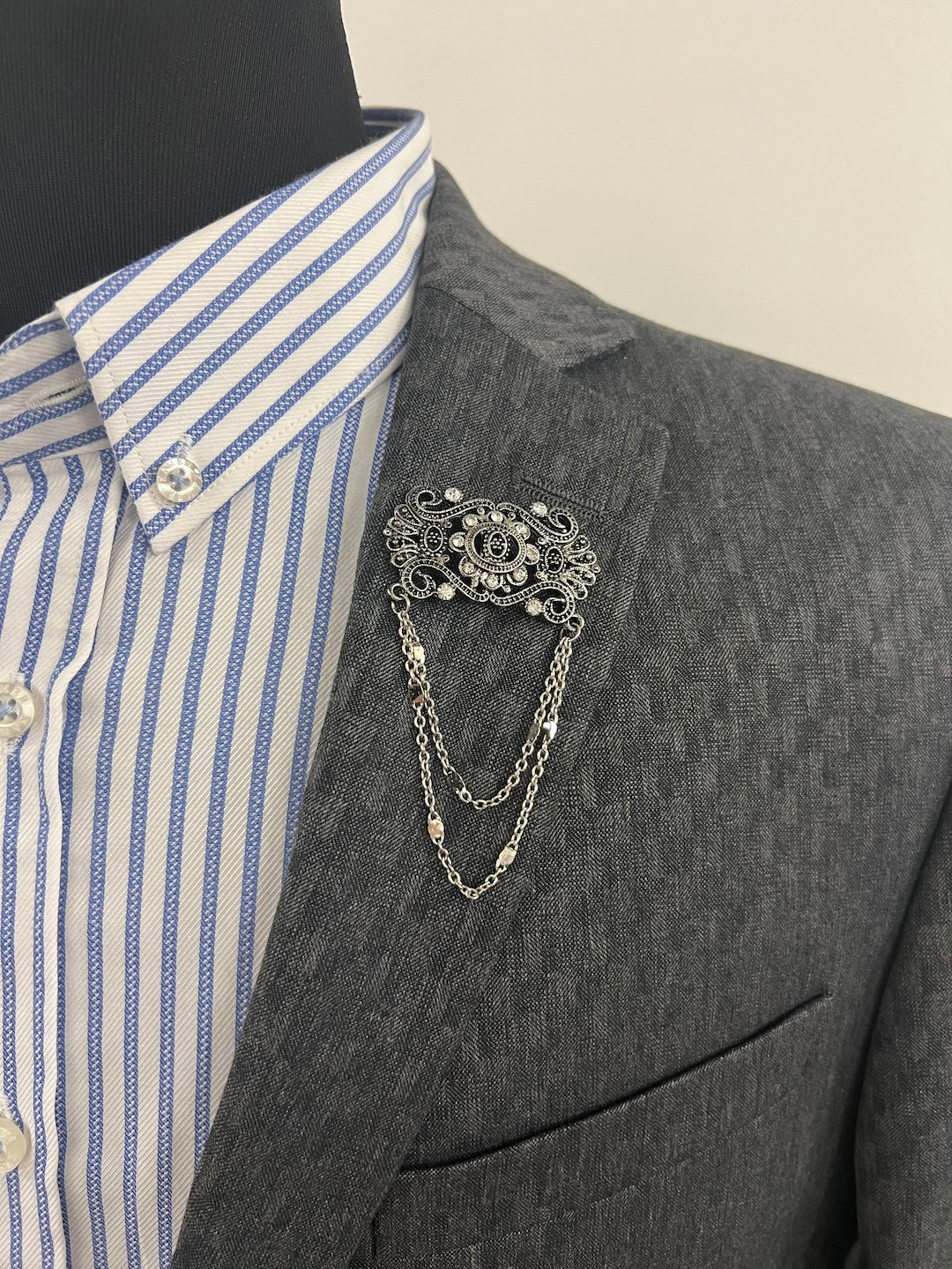 Lapel Pins Handmade, Unique Design Lapel Pin Brooch, Gift for Him, Men ...