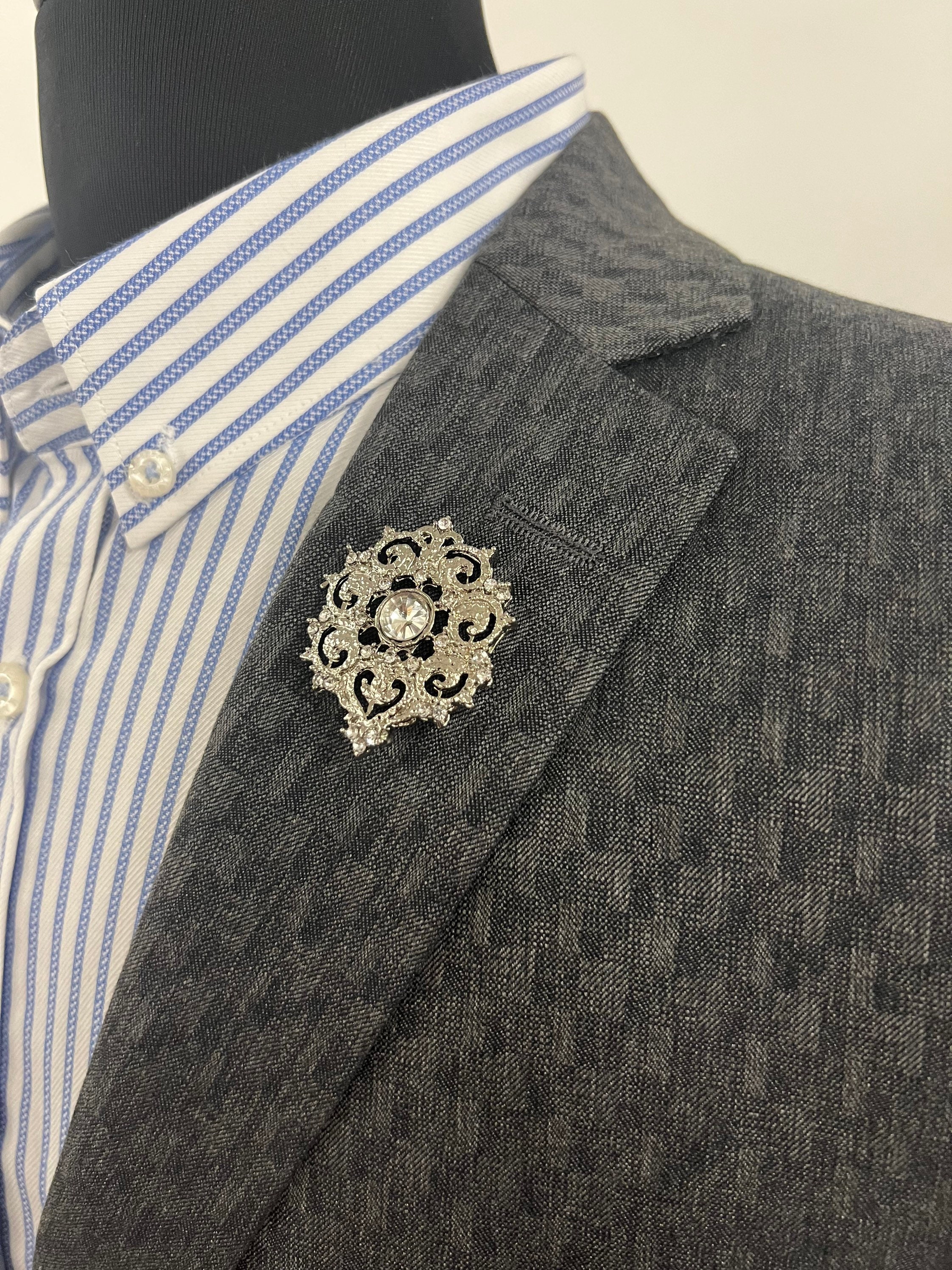 Lapel Pins Handmade, Unique Design Lapel Pin Brooch, Gift for Him, Men ...