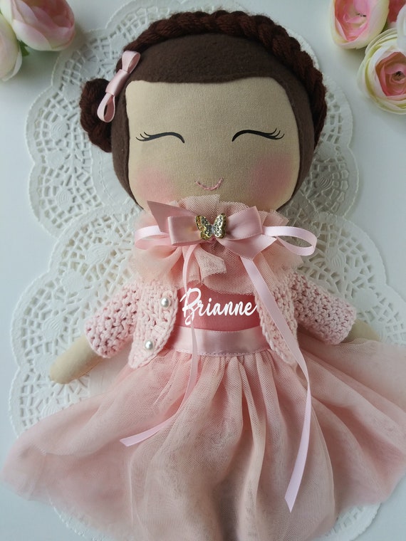Handmade Personalized Rag Doll Customized Name Cloth Doll - Etsy
