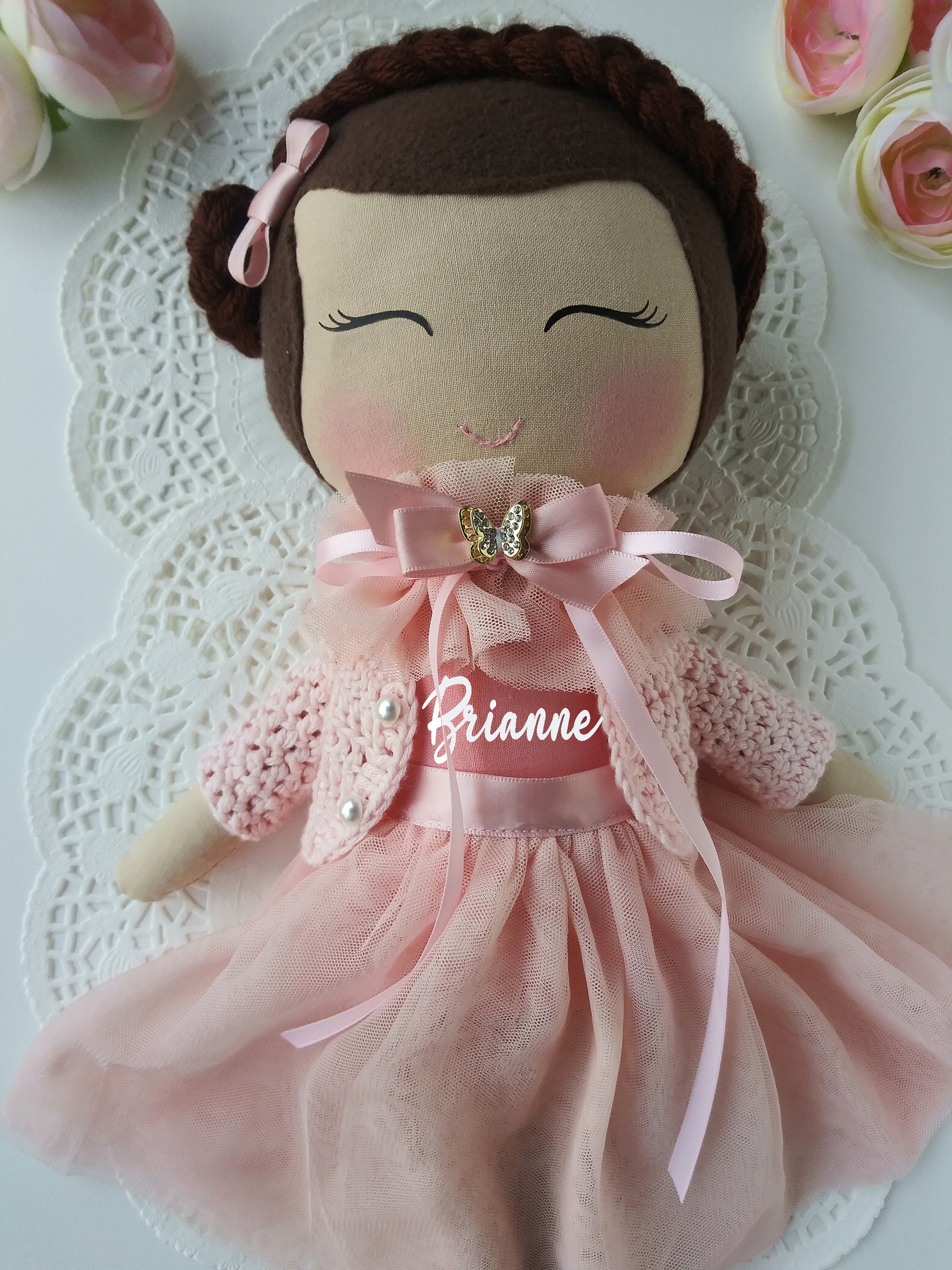 Handmade Personalized Rag Doll Customized Name Cloth Doll - Etsy