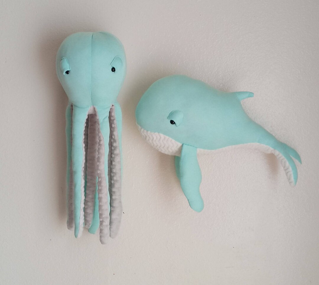 Big Whale, Handmade Stuffed Animal, Stuffed Whale, Whale Gifts,octopus ...