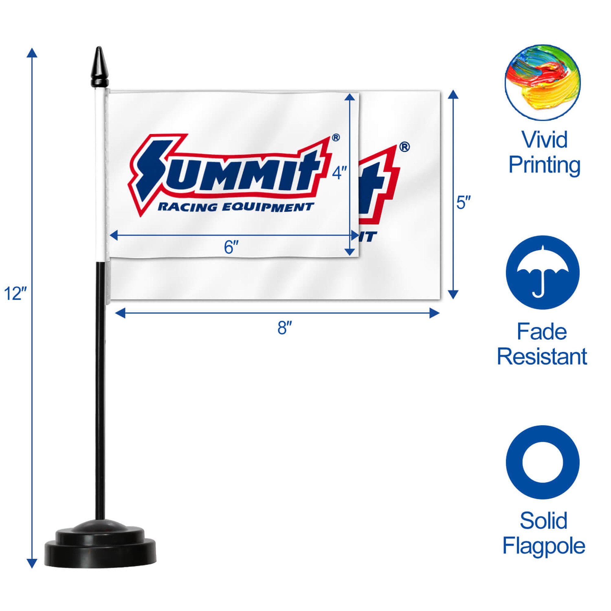 Custom Desk Top Flag Set - Centerpiece Flag Personalized Advertising ...