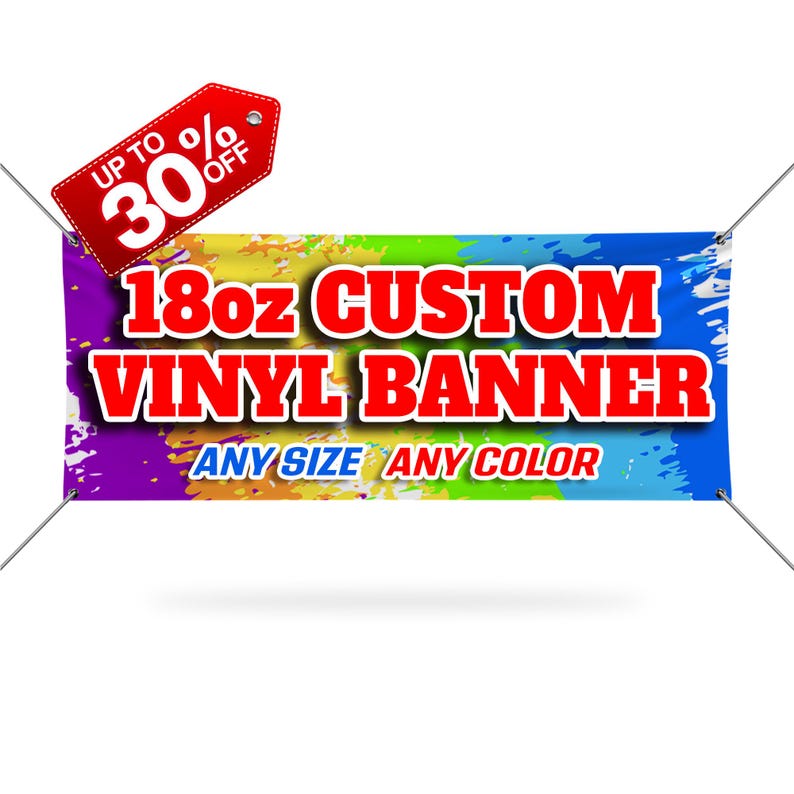 Custom Vinyl Banner – 18oz Heavy Duty, Single/double-sided Print - Etsy