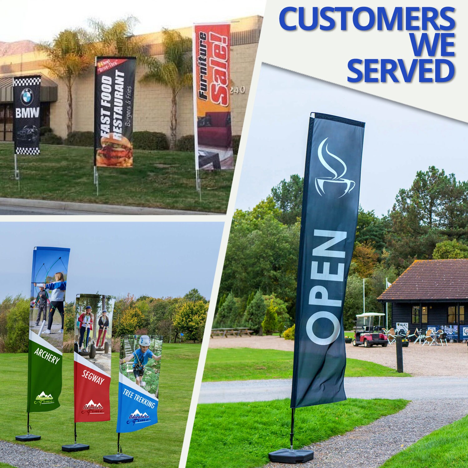 Outdoor Flag Signs