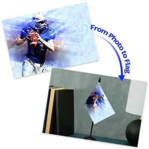 Custom Desk Top Flag Set - Centerpiece Flag Personalized Advertising ...