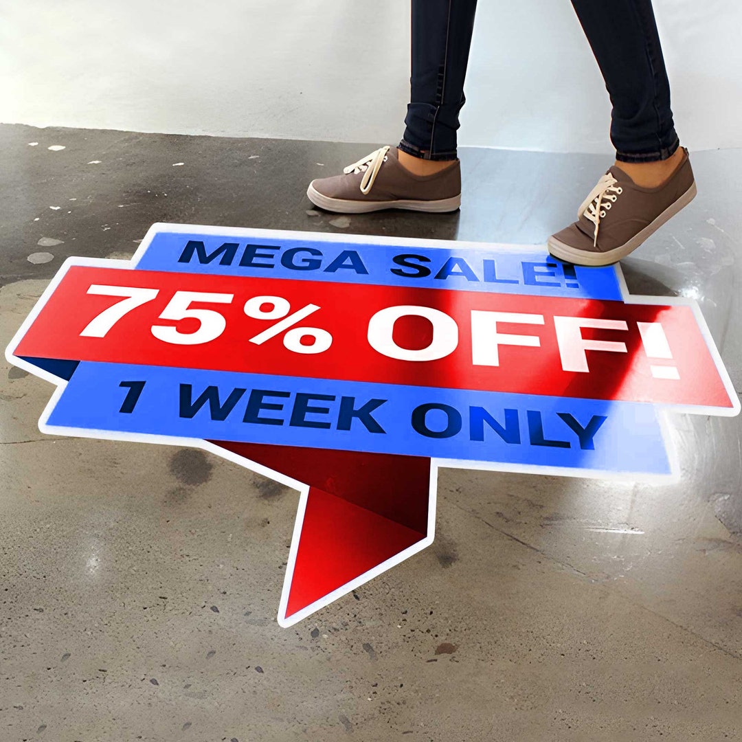 Custom Floor Decal - Personalized Vinyl Decals Waterproof Stickers for ...